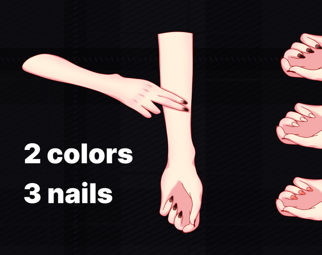 VTuber edgy hand pose PNG+PSD by Ne.buhanka
