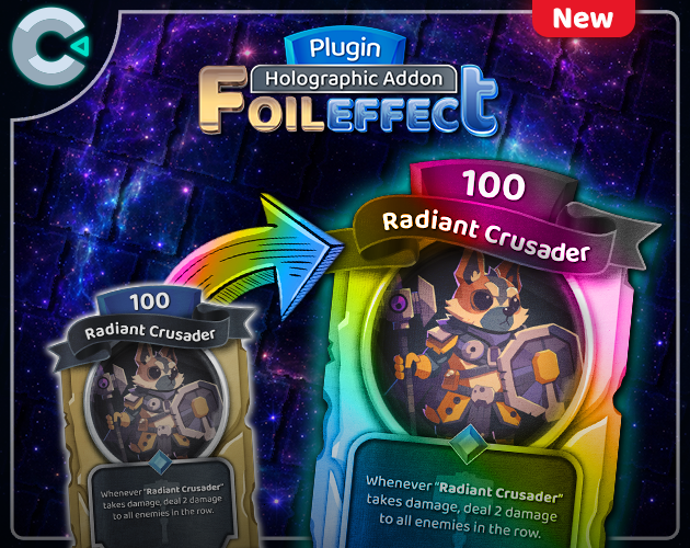 Foil Effect Plugin - Construct 3 by Dumivid