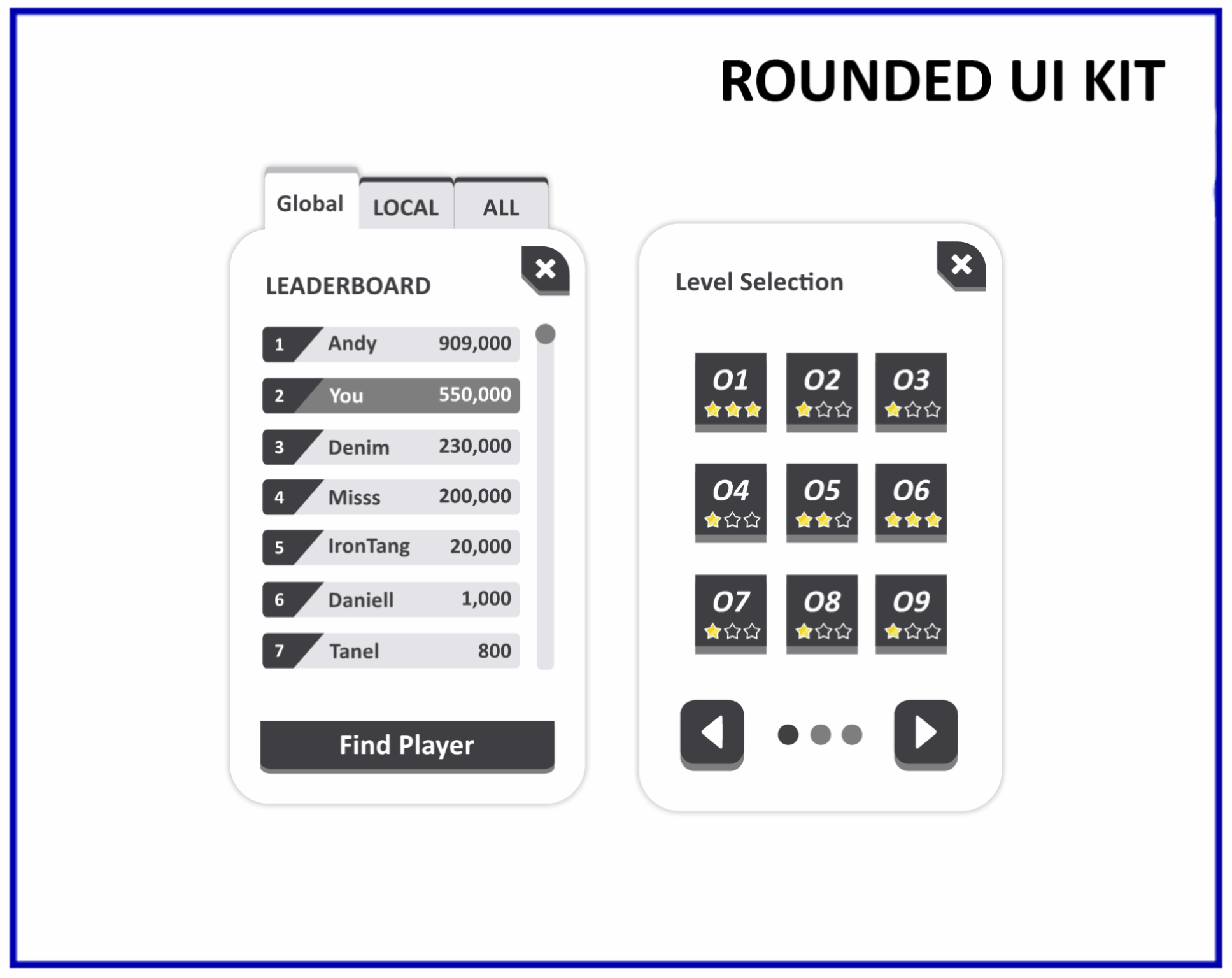 Rounded UI Kit by VerzatileDev