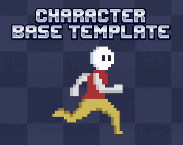 Character Base Template 2D Pixel Art | 10 Pro Animations by Harry Nordic