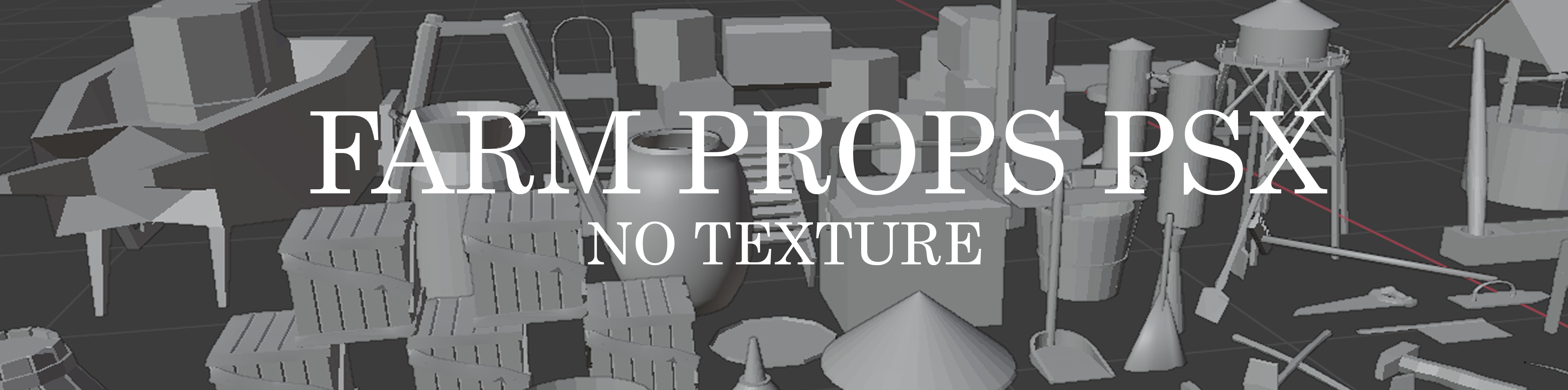 3D Farm Props PSX Asset Pack by Asset Collection By PDR TEAM