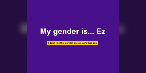 Random Gender Generator by Moosadee