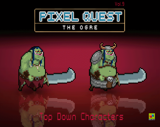 2D Pixel Quest Vol.9 - The Ogre by Barely_Games