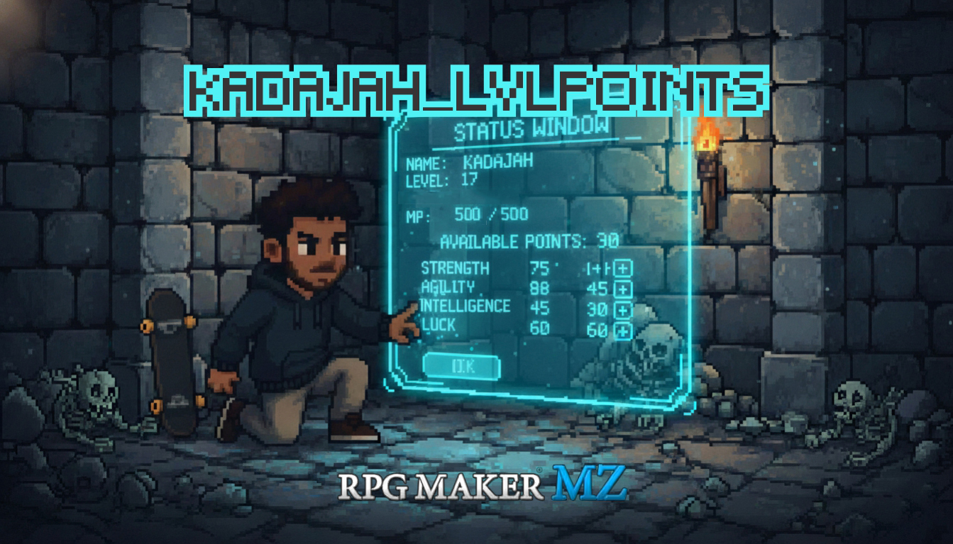 Kadajah's LvlPoints - Visual Stat Distribution for RPG Maker Mz by Kadajah
