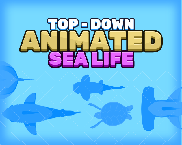 Animated top down sea life by Robert Brooks - gamedeveloperstudio.com