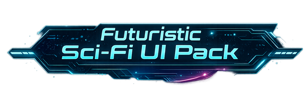 Futuristic Sci-Fi UI Pack - Icons , Buttons & Panels by Coffee Beans Studio