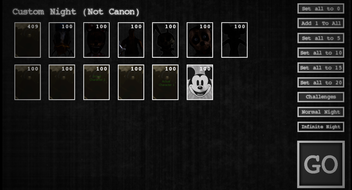 FNaTI Leaked 2019 Alpha Custom Night by Mickeythemfrat