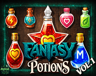 HeySmiL updated Potion Icons Pack - Fantasy Vol.1 - itch.io