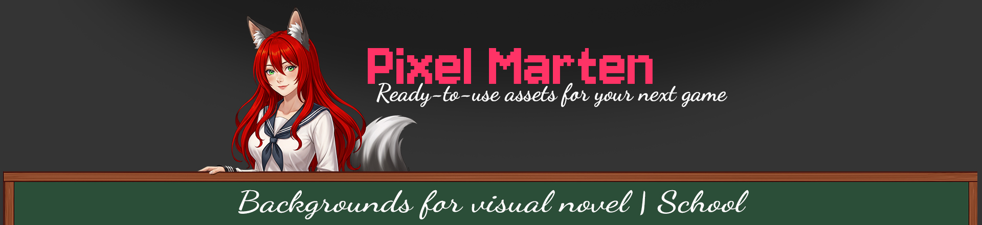 Backgrounds for visual novel by Pixel-Marten | School by Pixel Marten