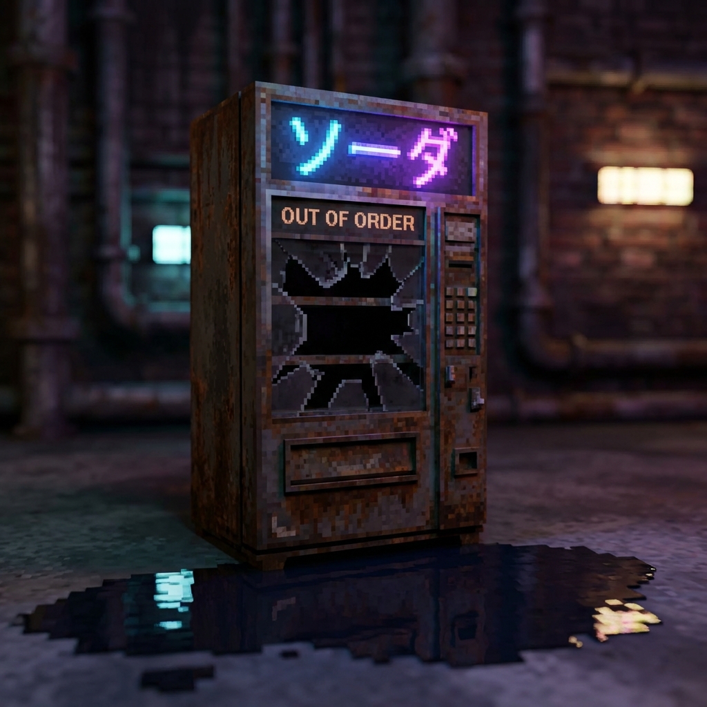 Neon Vending Machine by JeanHag