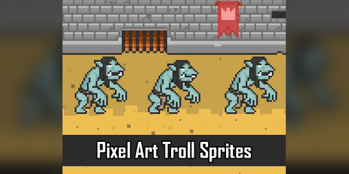 2D Pixel Art Troll Sprites by Elthen's Pixel Art Shop