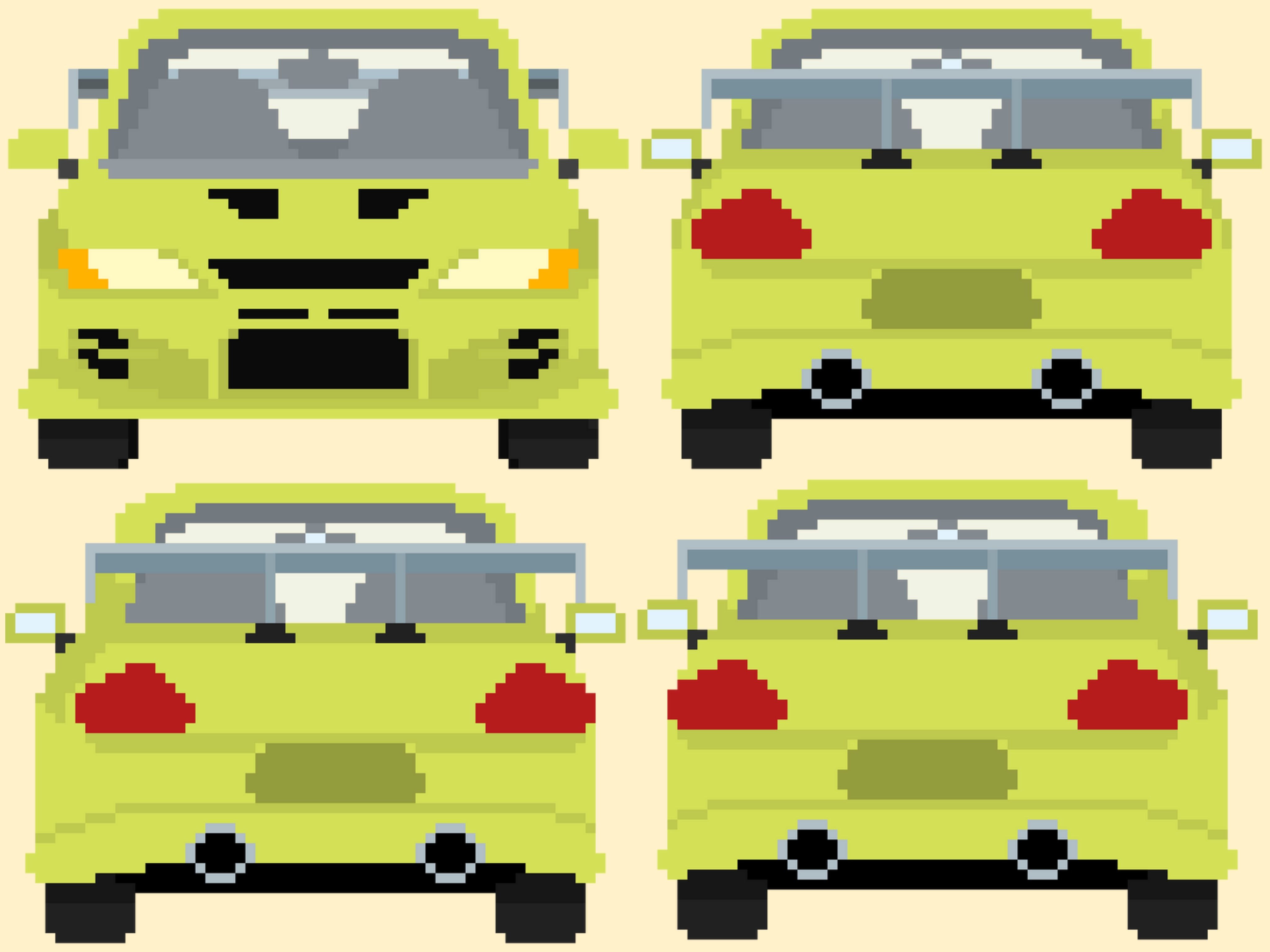 Movie Cars Sprites Pack #2 (3 Cars) by Pay 'n' Sprite