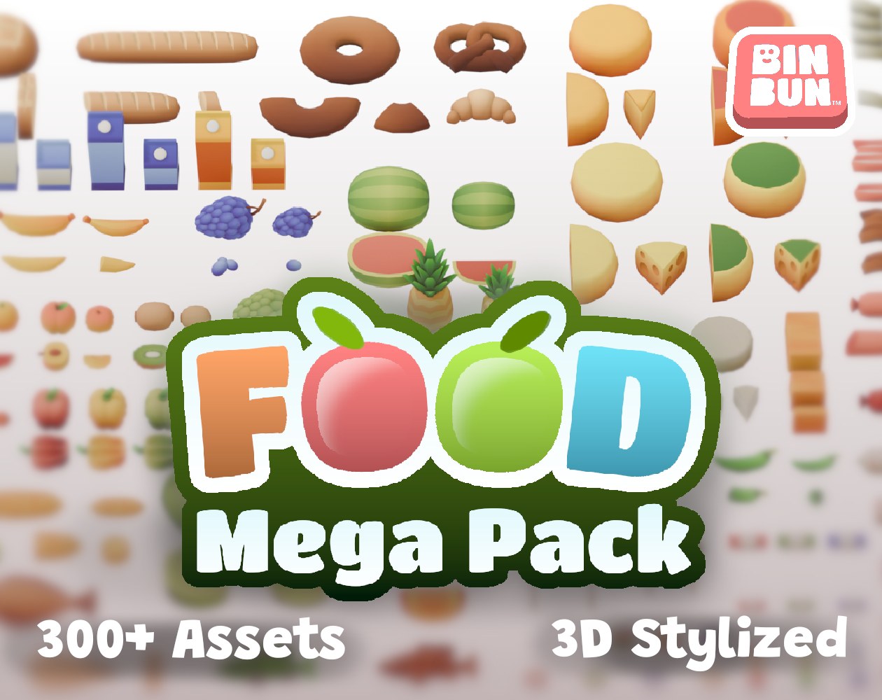 Devlog - Food Mega Pack - 3D Asset Pack by Binbun