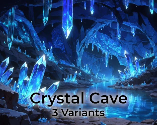 Free Background Art - Crystal Cave by WineChan