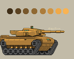 Aralepixel published Tank Pixel Art Walking Animated Sprites - itch.io