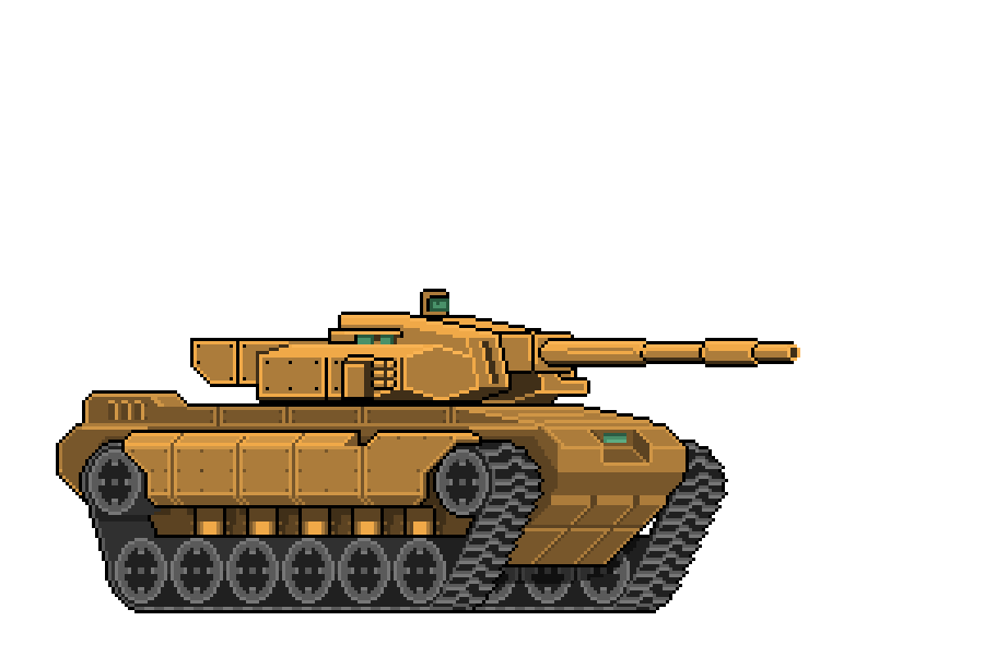 Tank Pixel Art Walking Animated Sprites by Aralepixel