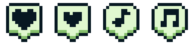 8-Bit Emotes: Gameboy Emotes Plus - Asset Pack by DustyKettle