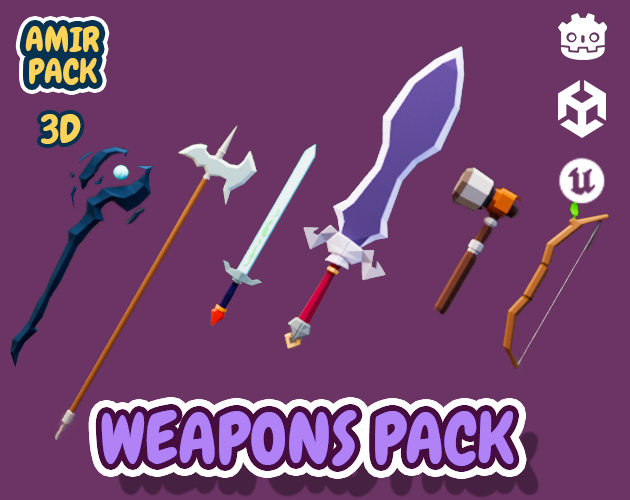Amir - Low-Poly Weapons Pack by Amir