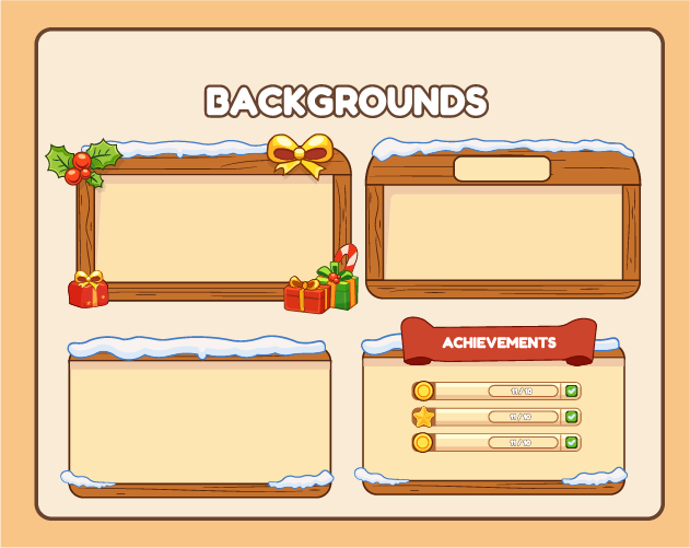Cute Cartoony UI Pack – Icons & Buttons by Coffee Beans Studio