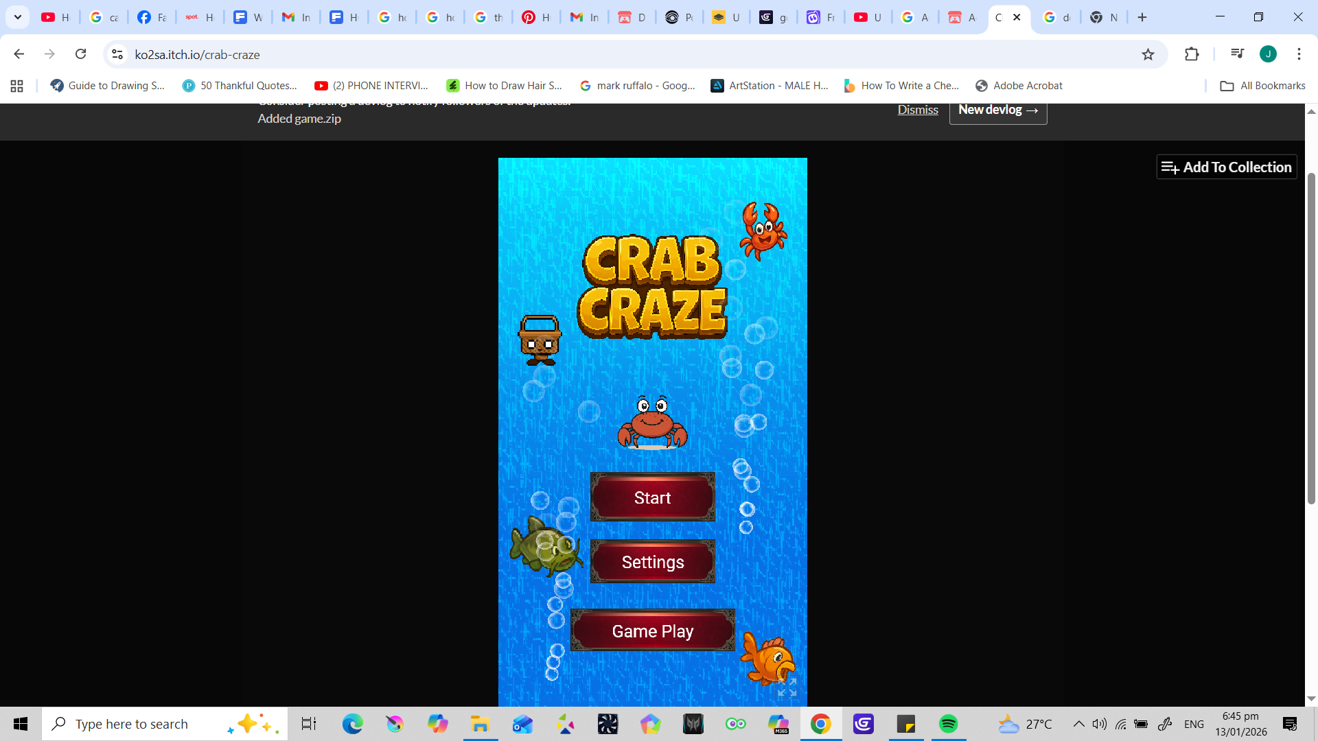 CRAB CRAZE - Release Announcements - itch.io
