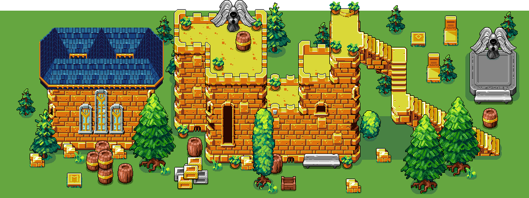 #8 - Stairs to the Golden Castle! - Medieval Fantasy Top-Down by Atomic ...