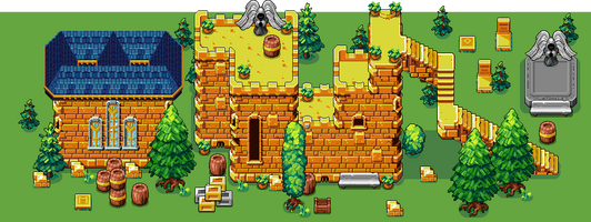 #8 - Stairs to the Golden Castle! - Medieval Fantasy Top-Down by Atomic ...