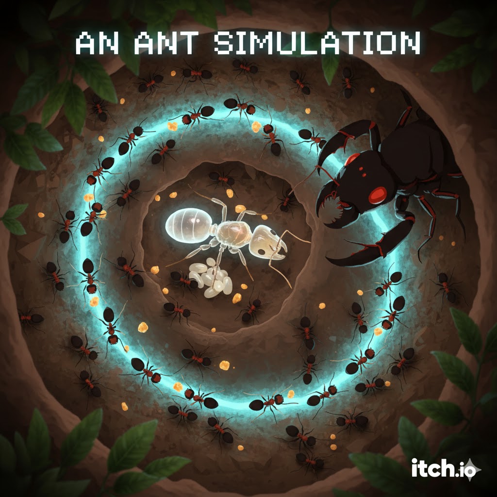 Just Released: A logic-driven Ant Colony Sim with predatory Hunters ...