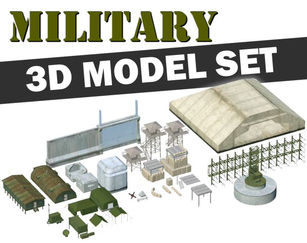 Basic Military Props Set by Sofa