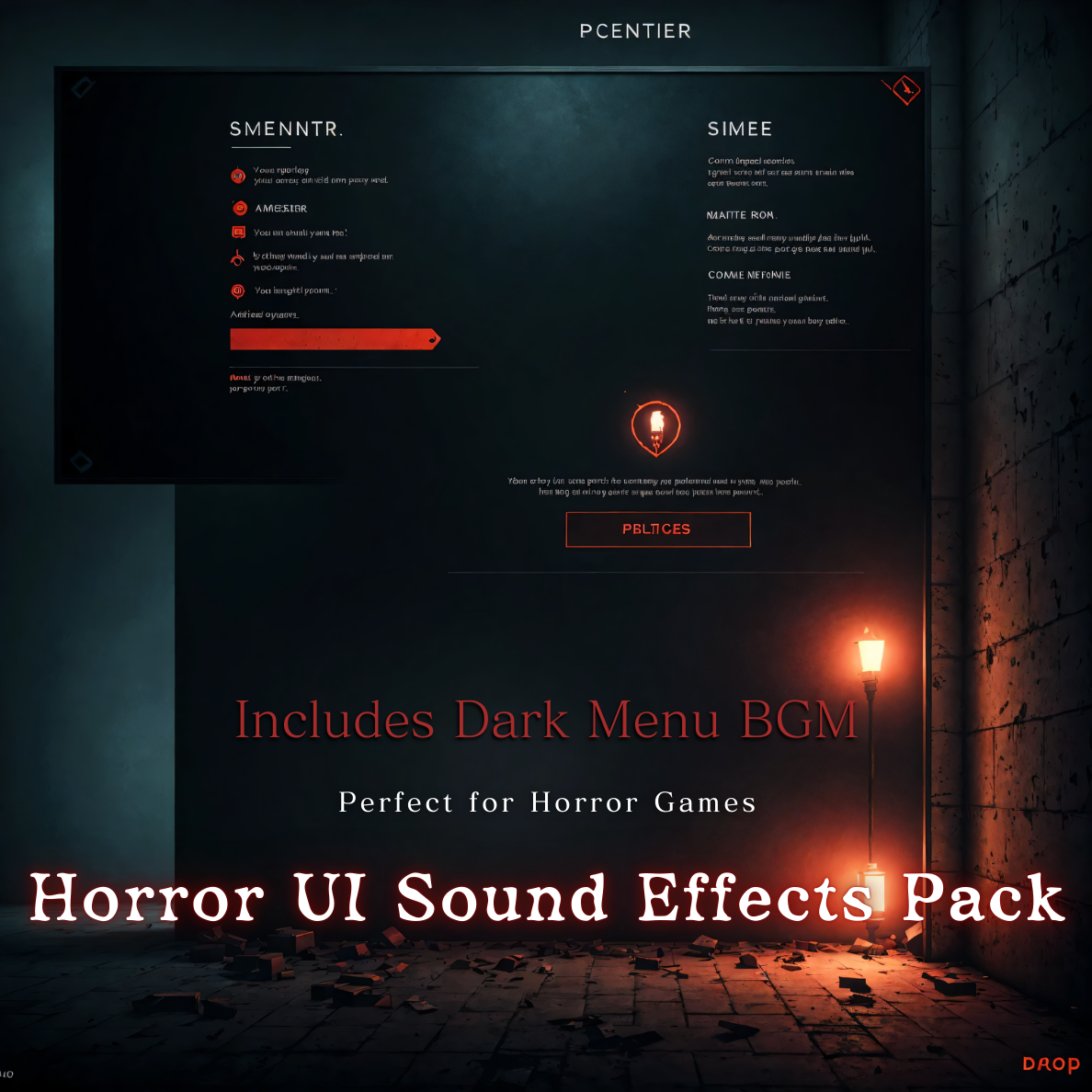 Horror UI Sound Effects Pack (with Dark Ambient BGM) Vol.2 by Koto Near
