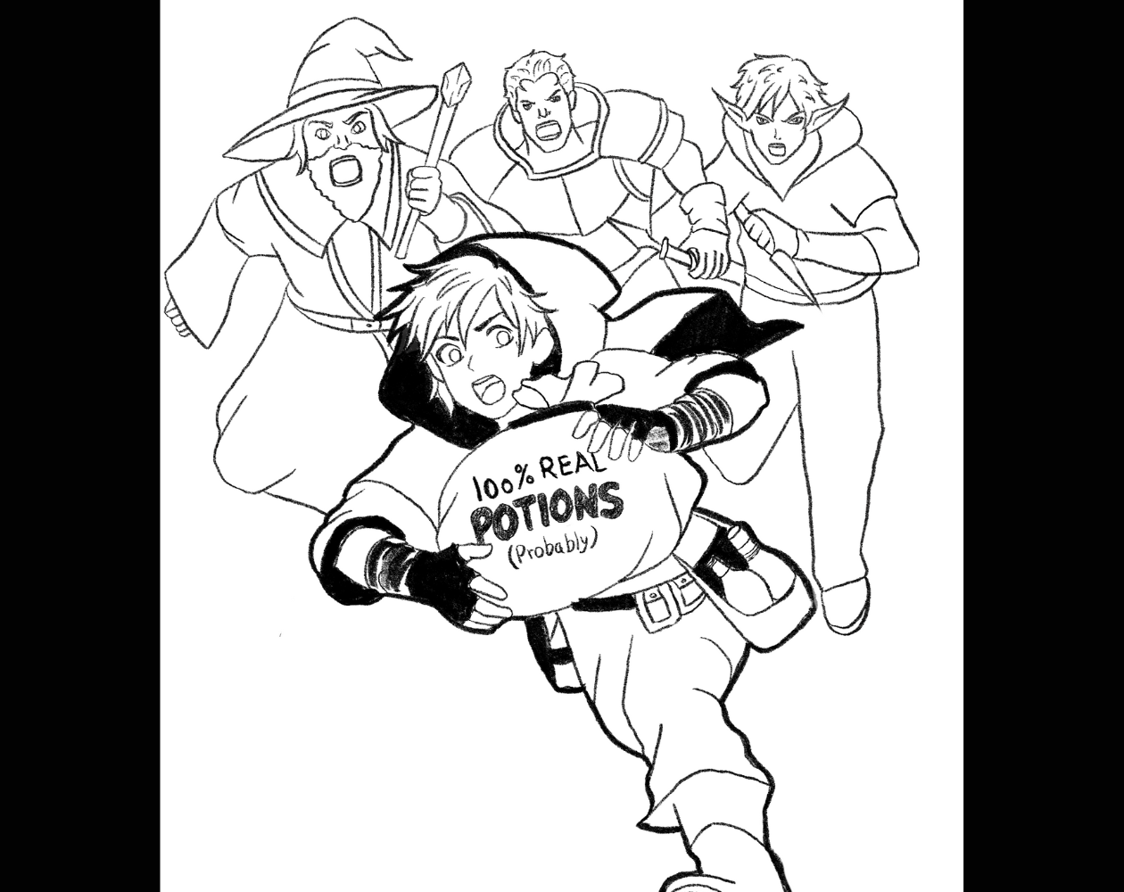 Selling Fake Potions in Fantasy Land by Myxt