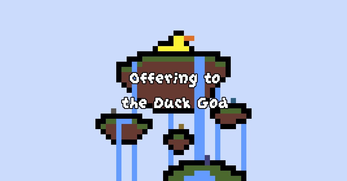 Offering to the Duck God by Khoeli