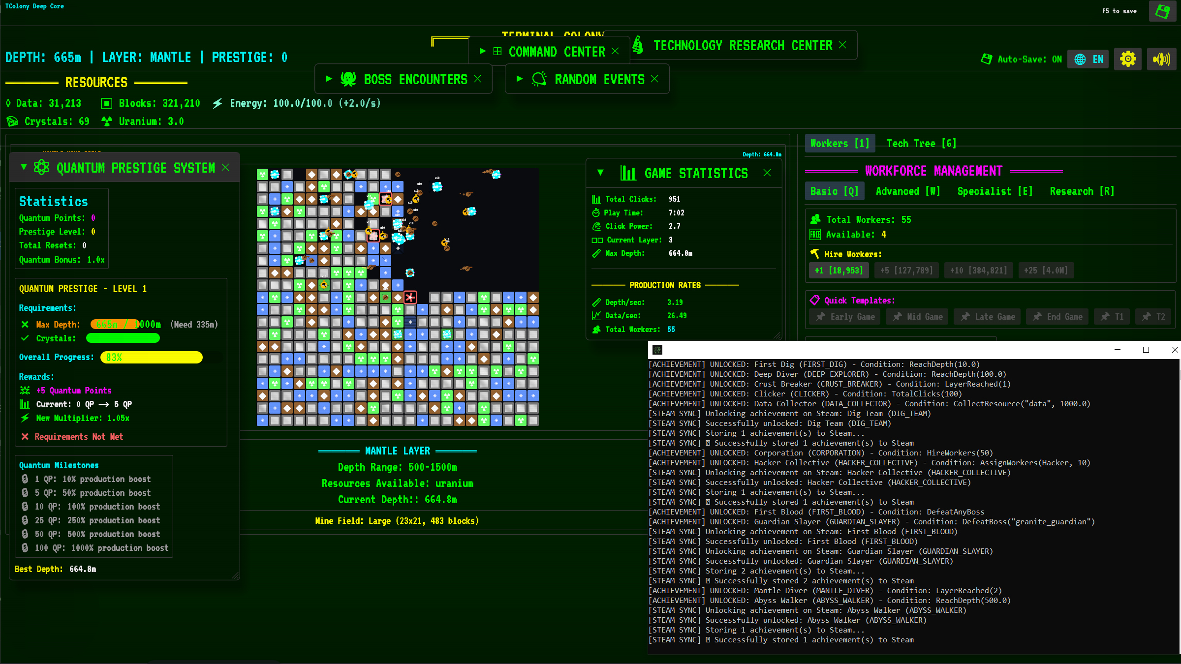 Testing, Balancing, Bug Fixes, and Steam Achievements - Terminal Colony ...