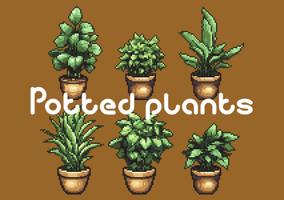 Potted Plants by harusha