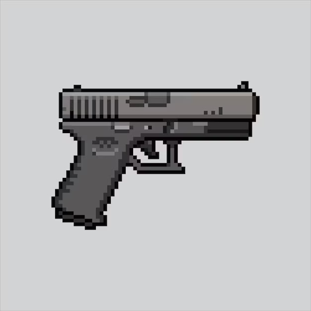 Glock game asset fully animated by Brobyno