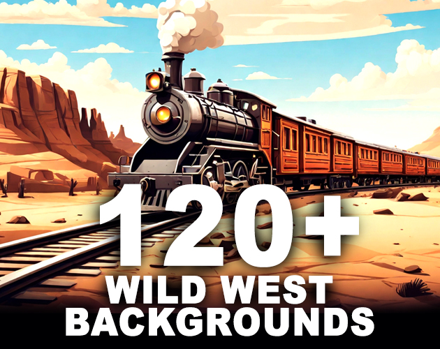 120+ WILD WEST BACKGROUNDS by PIXELHUNT