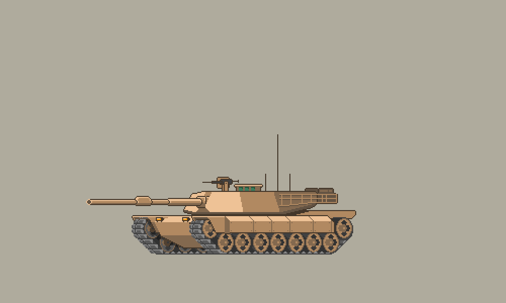 Abram Tank Firing Animated by Aralepixel
