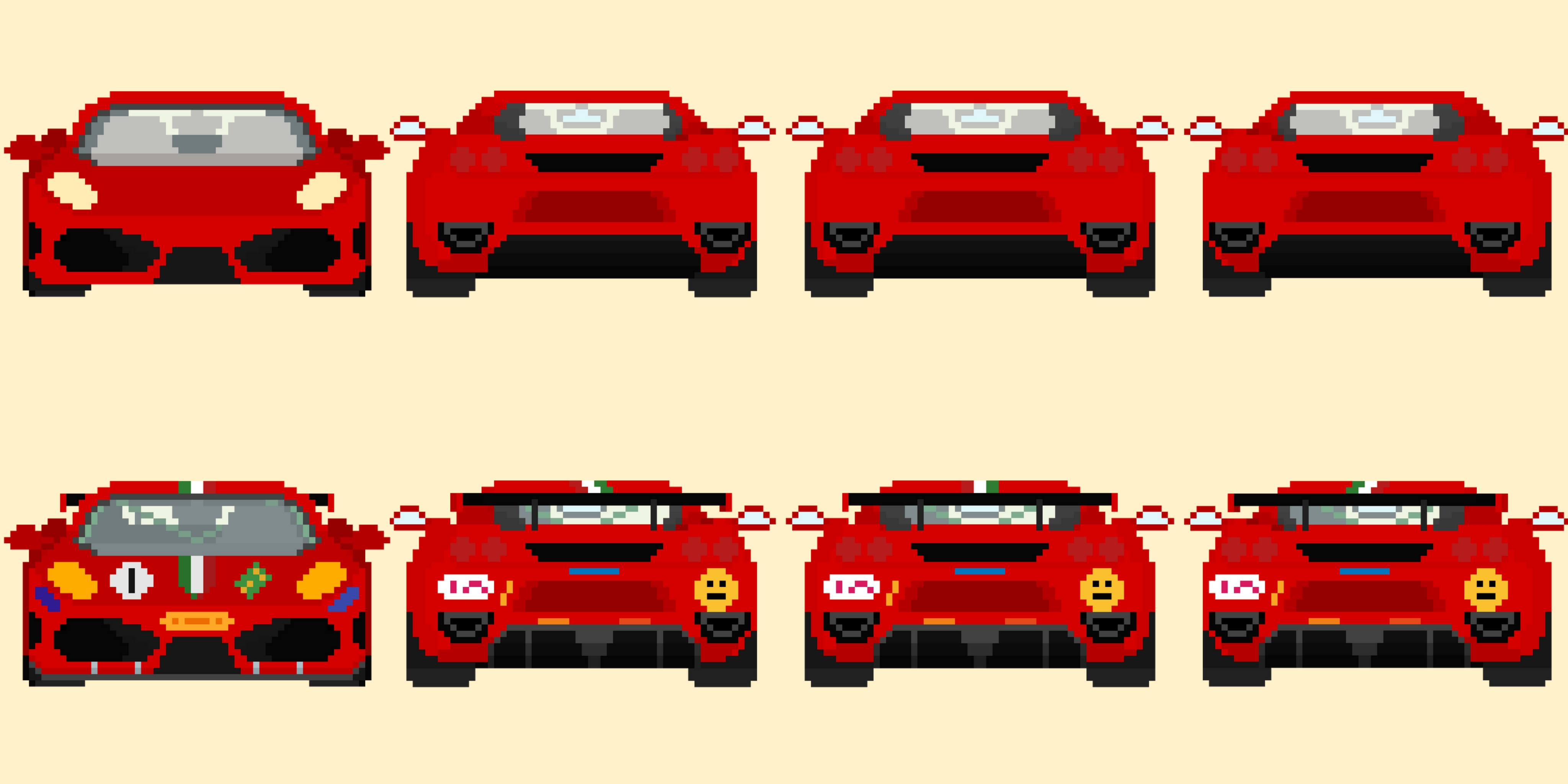 Cars Sprites Pack #6 (+3 cars animated) by Pay 'n' Sprite