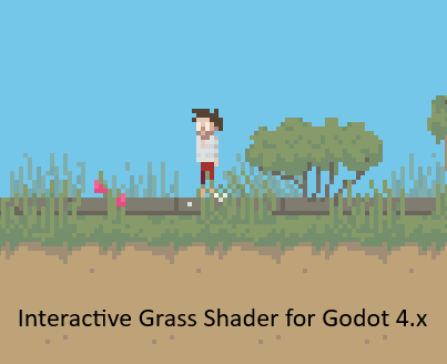 GODOT 4.x – Interactive 2D Grass with Wind 🌿 by The-Seth