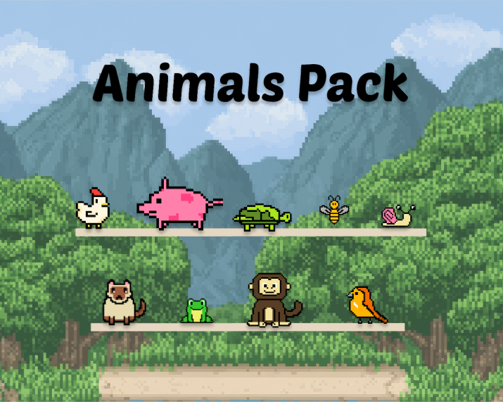 🎉 Animals Pack! - Animals Pack - 64x64 by Suzana Assets