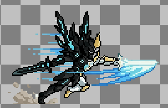 2D Character Sprite Sheet - Pixel Art Ying Yang Mecha Knight by ...