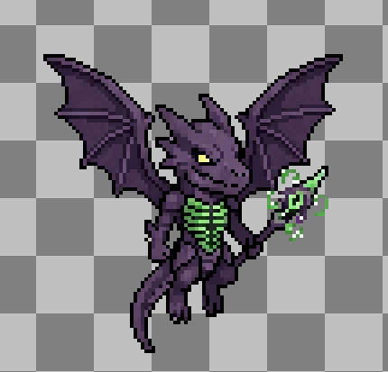 2D Character Sprite Sheet - Pixel Art Snake Lord by GreatGamingLife