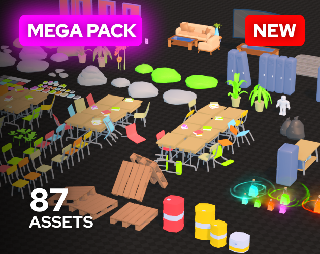 [MEGA PACK] 87 Roblox Asset Pack by Coble