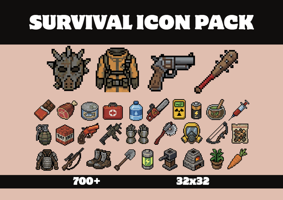 Ultimate Survival Icons Pack by Pixel-Banner