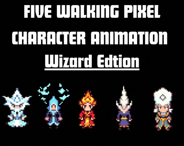 Wizard Animation Characters Asset Pack by Pixel-Dixel
