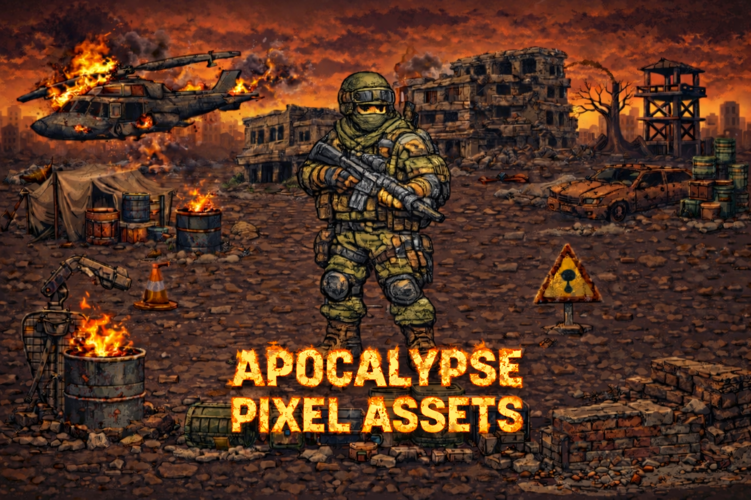 Apocalypse Pixel Assets by 2DGore