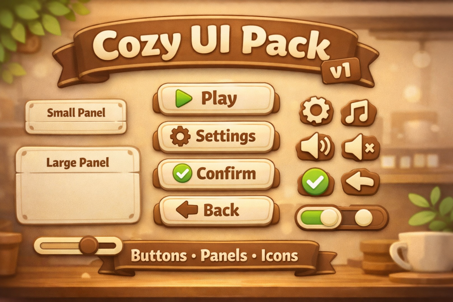 Cozy UI Pack v1 by retrosouldev