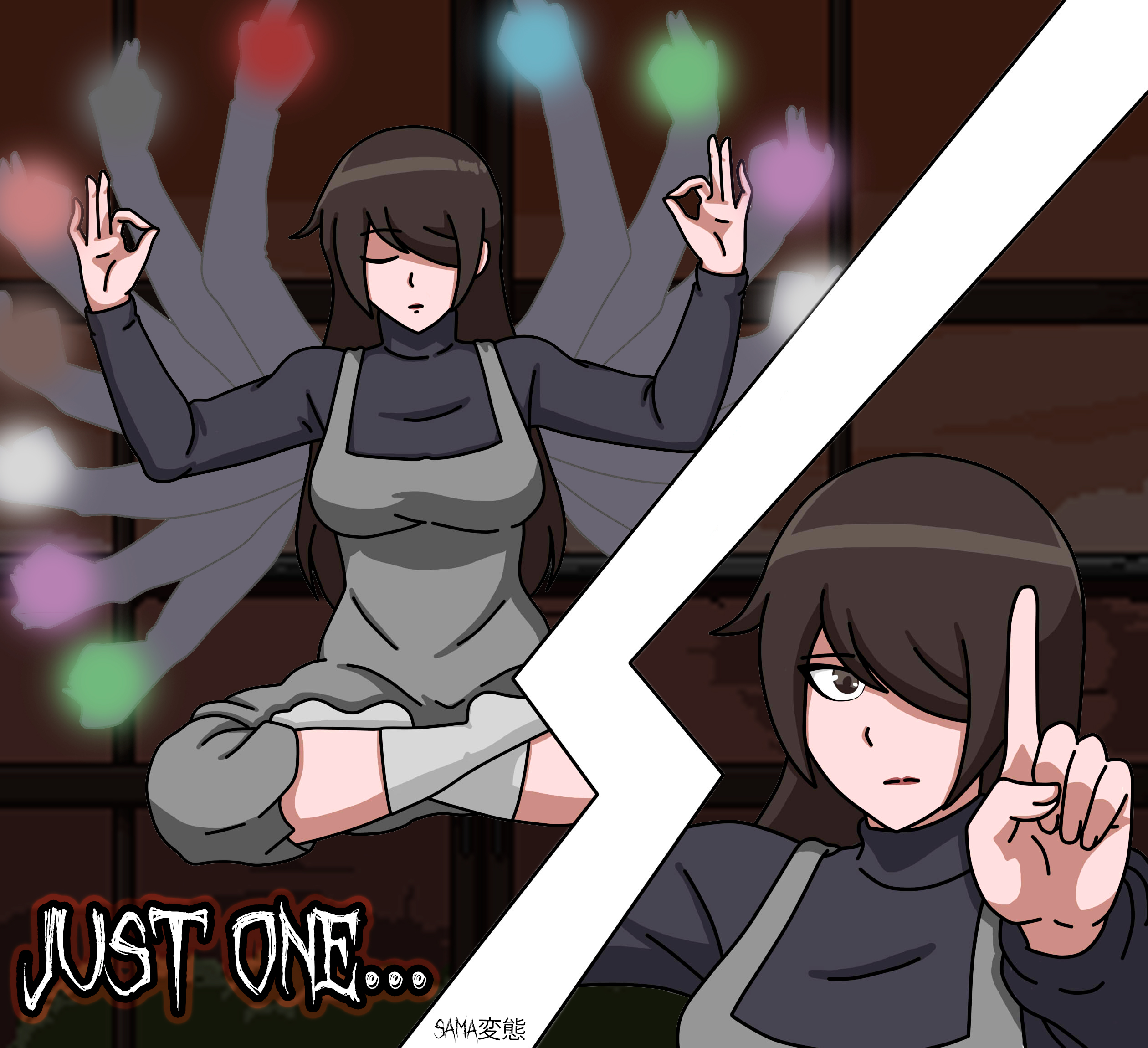 RYOKO DRAWING. (TIMELINES) - Lustful Spirit Hunt (Ringman Edition) (WIP ...