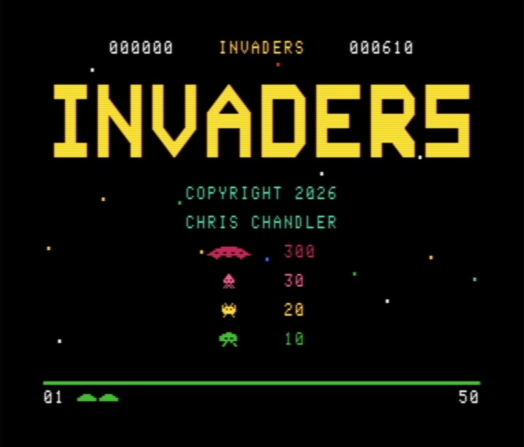 Invaders for the Commodore 64 by cgchandler