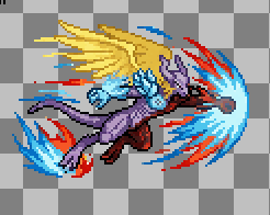 2D Character Sprite Sheet - Pixel Art Winged Fusion Alien Creature by ...