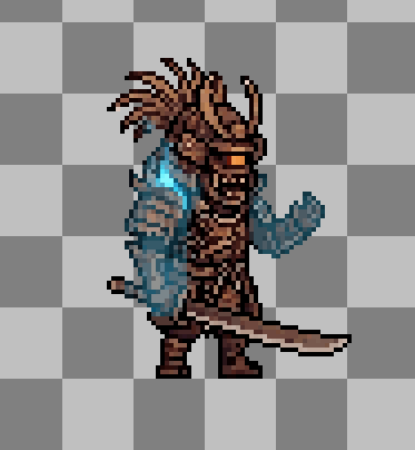 2D Character Sprite Sheet - Pixel Art Zombie Samurai Swordsman by ...
